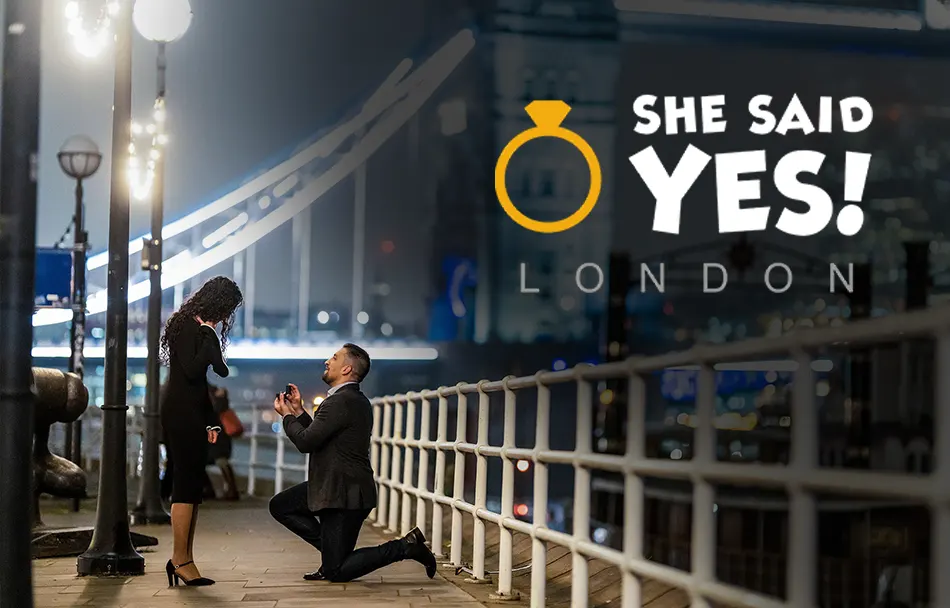 She Said Yes in London - Proposal Photographer